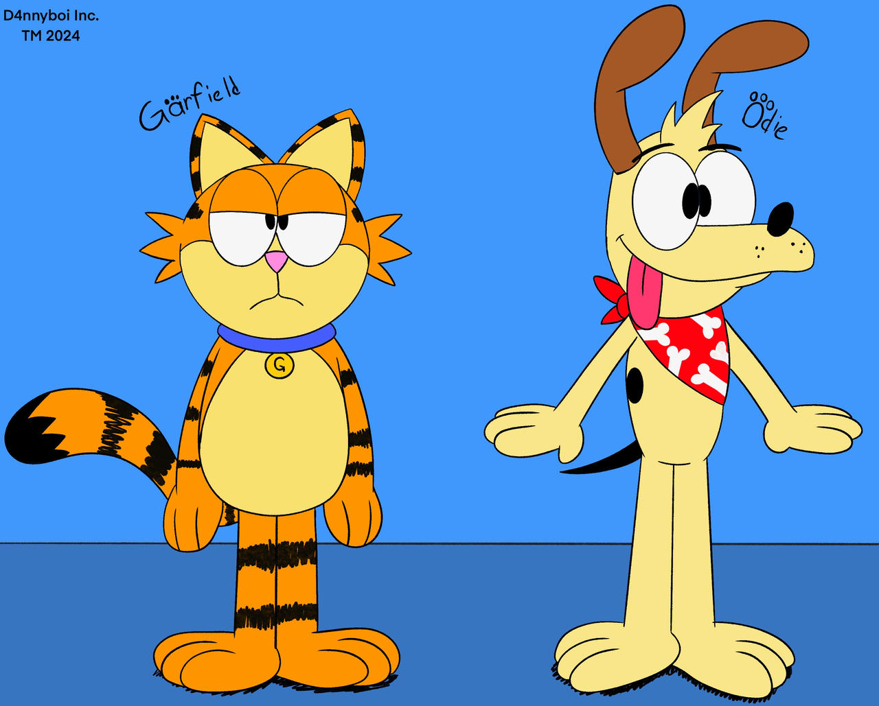 Garfield And Odie My Version By D4nnyboi On Deviantart