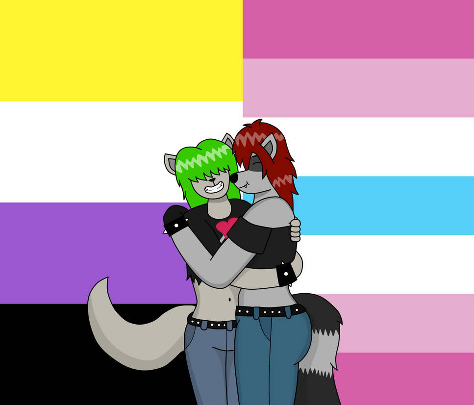 Non-Binary/Femboy Solidarity by SlayerTheRaccoon on DeviantArt Non-Binary/Femboy Solidarity by SlayerTheRaccoon on DeviantArt