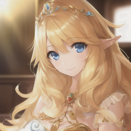 A Girl With Long Blonde Hair And Blue Eyes Cygames By Mygenerations On