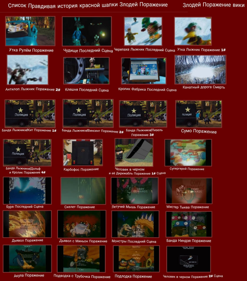 List of Hoodwinked Villains Defeats by Michealike on DeviantArt List of Hoodwinked Villains Defeats by Michealike on DeviantArt