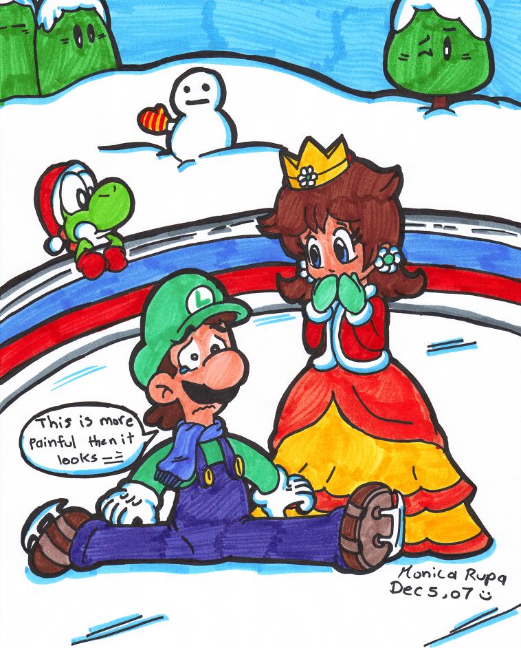 on the ice by Nintendrawer on DeviantArt