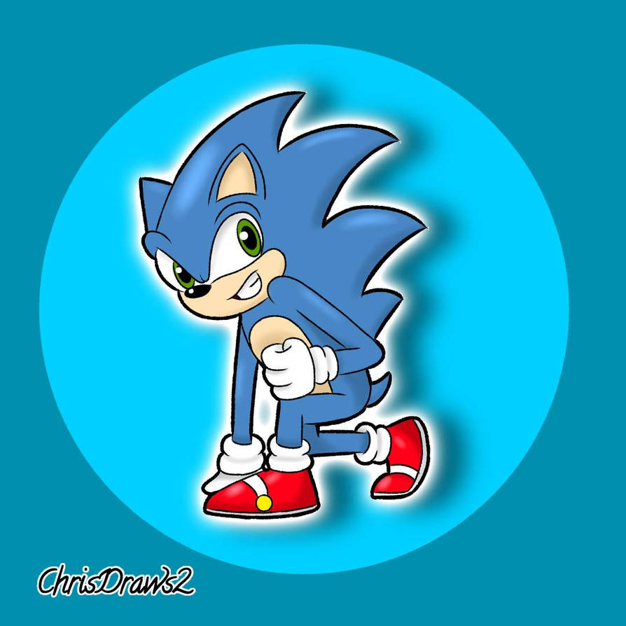 First attempt drawing sonic by ChrisDraws2 on DeviantArt First attempt drawing sonic by ChrisDraws2 on DeviantArt