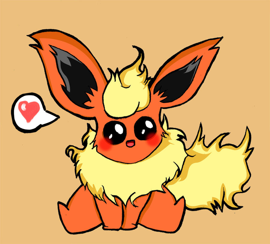Flareon Cute By Davidfaraum On Deviantart