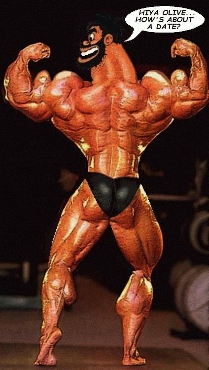 Bodybuilder Bluto By Ctlftr On Deviantart