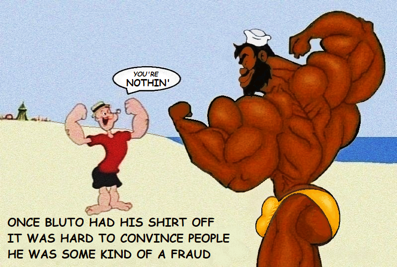 Bluto Muscle Beach Posedown By Ctlftr On Deviantart