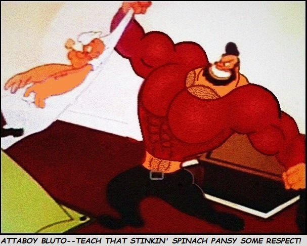 Bluto Muscle Beatdown By Ctlftr On Deviantart