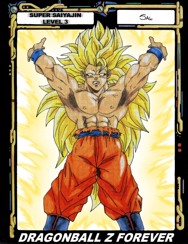 Super Saiyajin Goku lvl 3 by Cybermario on DeviantArt