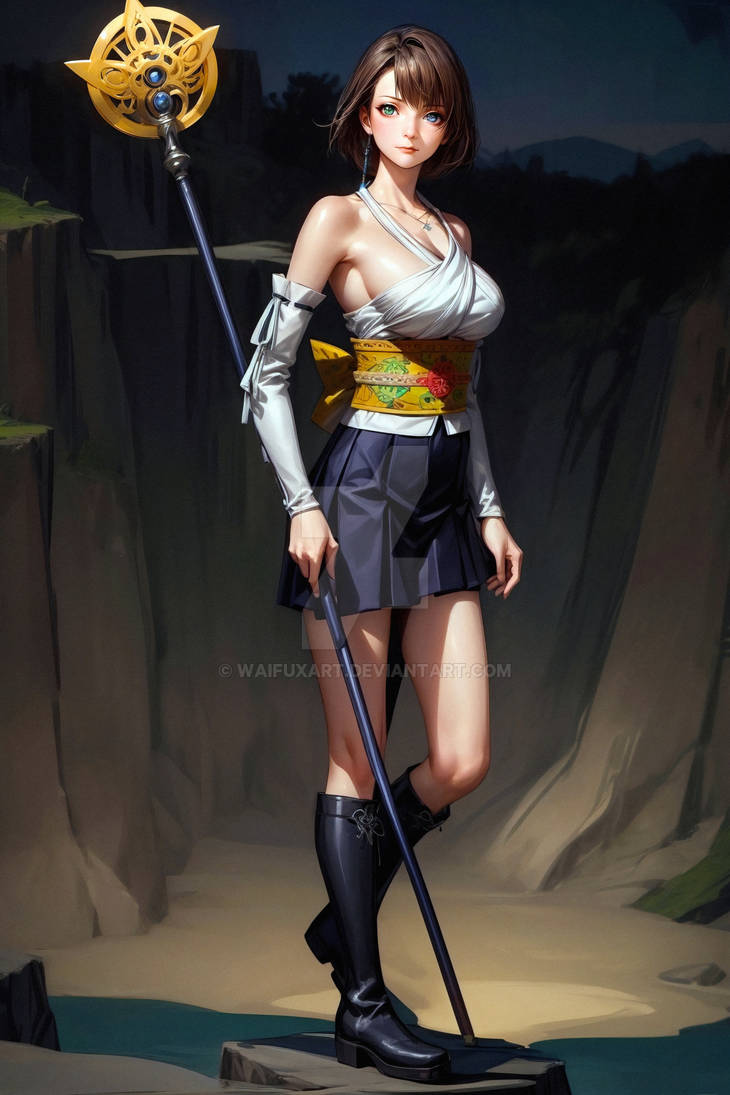 Yuna Ffx By Waifuxart On Deviantart