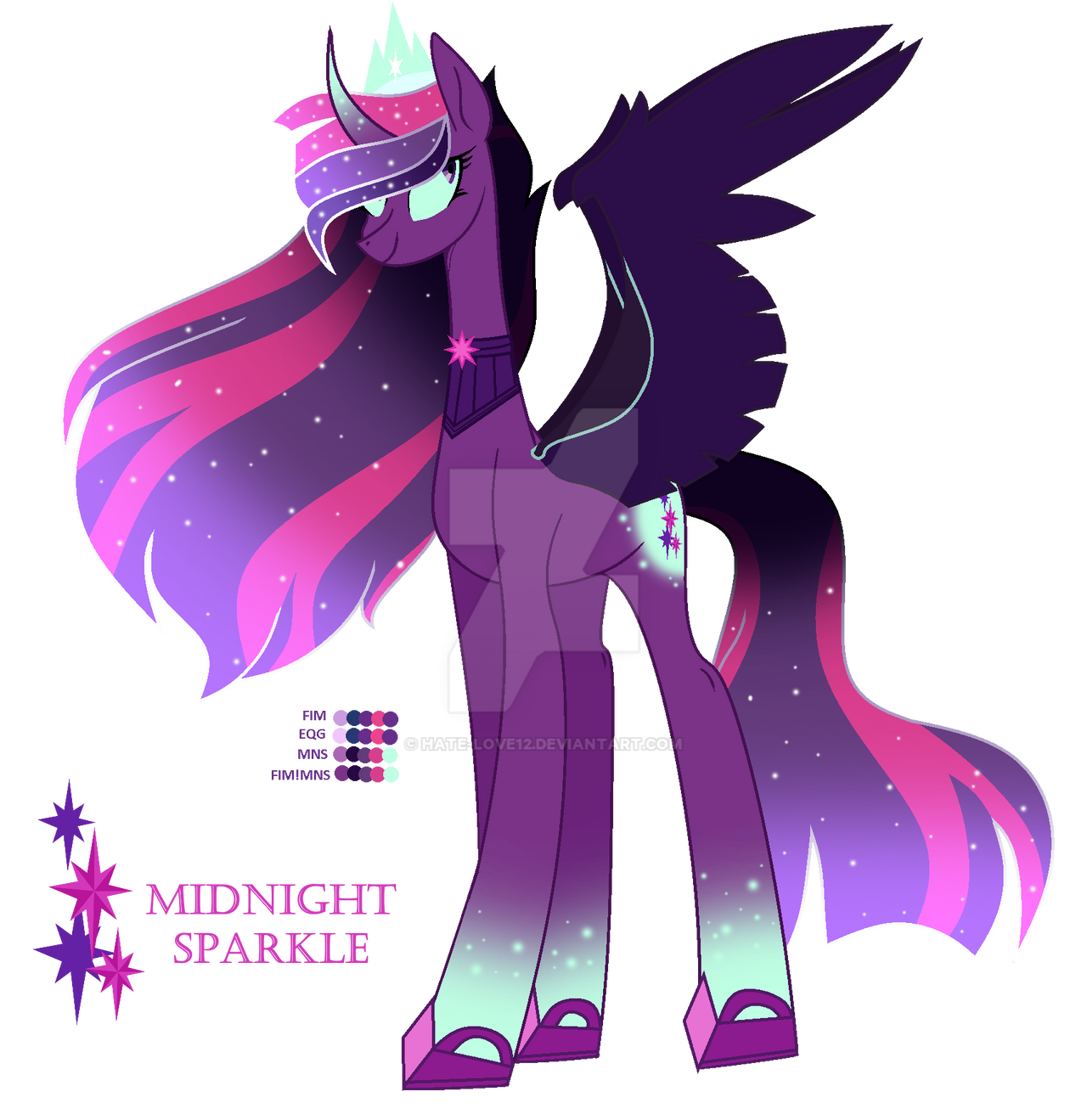 Midnight Sparkle (Pony Edition) by Hate-Love12 on DeviantArt Midnight Sparkle (Pony Edition) by Hate-Love12 on DeviantArt