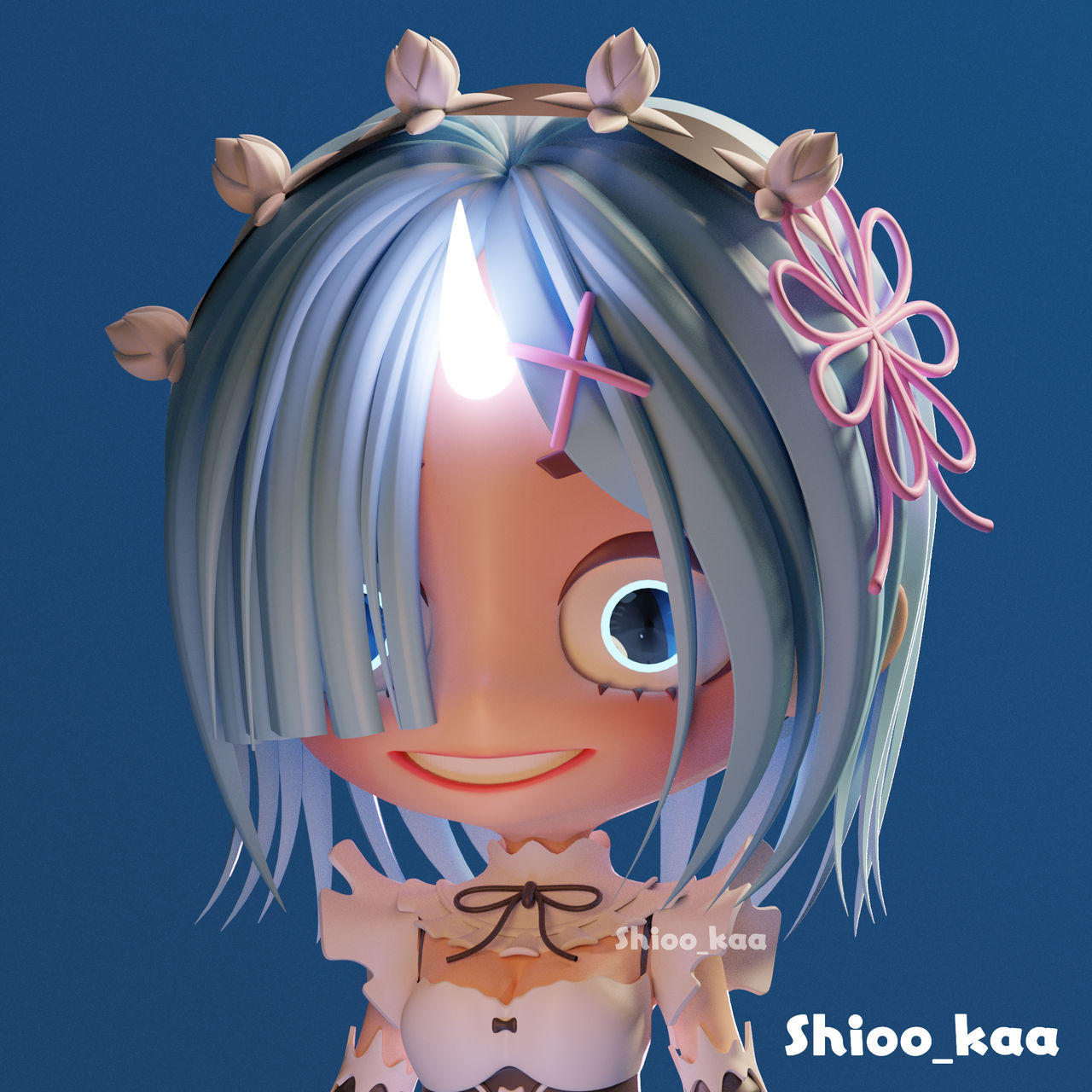 Rem 3d Chibi Cute By Akioyurui On Deviantart