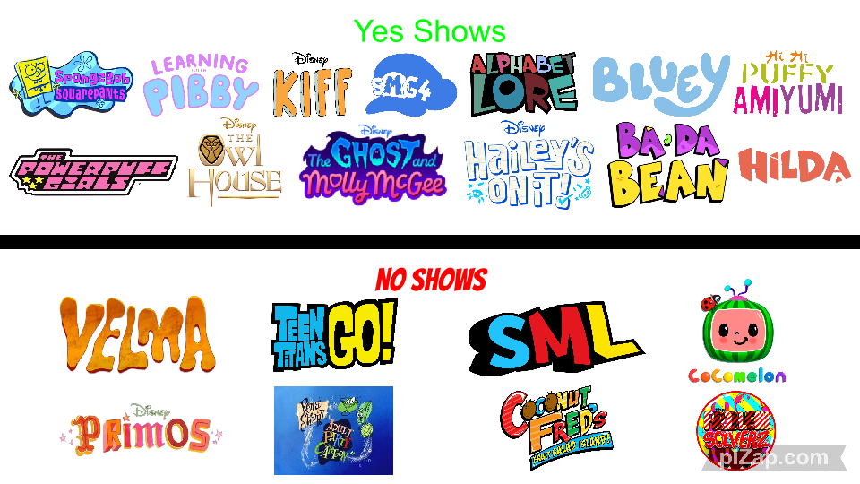 My Yes Shows and No Shows List by MrMickeytronic on DeviantArt My Yes Shows and No Shows List by MrMickeytronic on DeviantArt