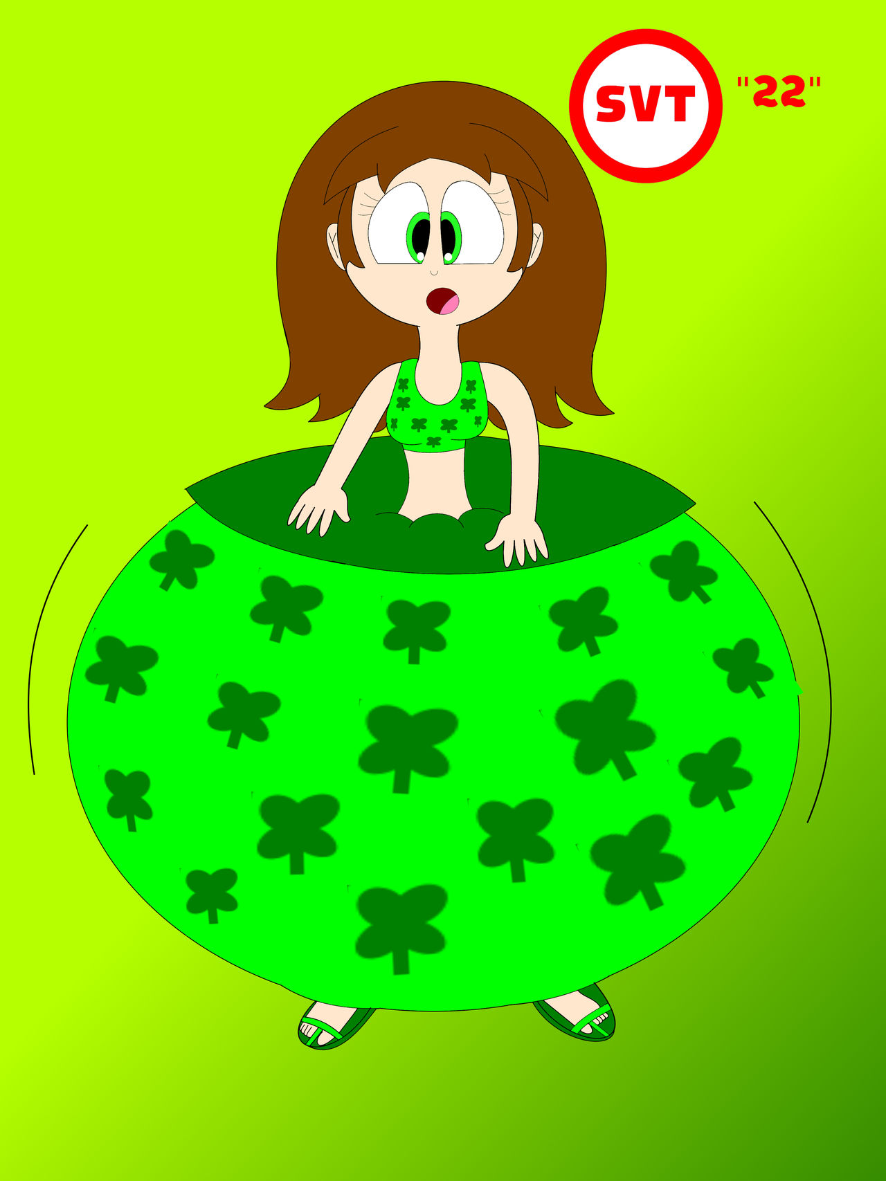 Luckies Swimsuit Inflation By Svtpuffedup On Deviantart