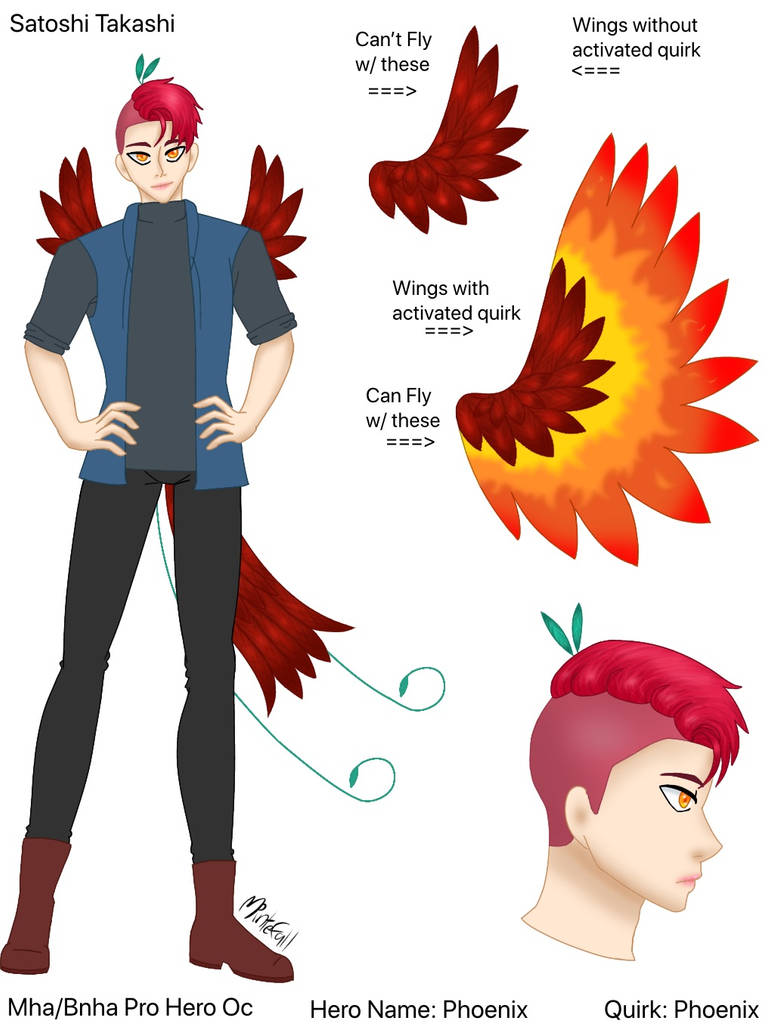 My Bnhamha Pro Hero Oc Phoenix By Thedoodlegeek On Deviantart