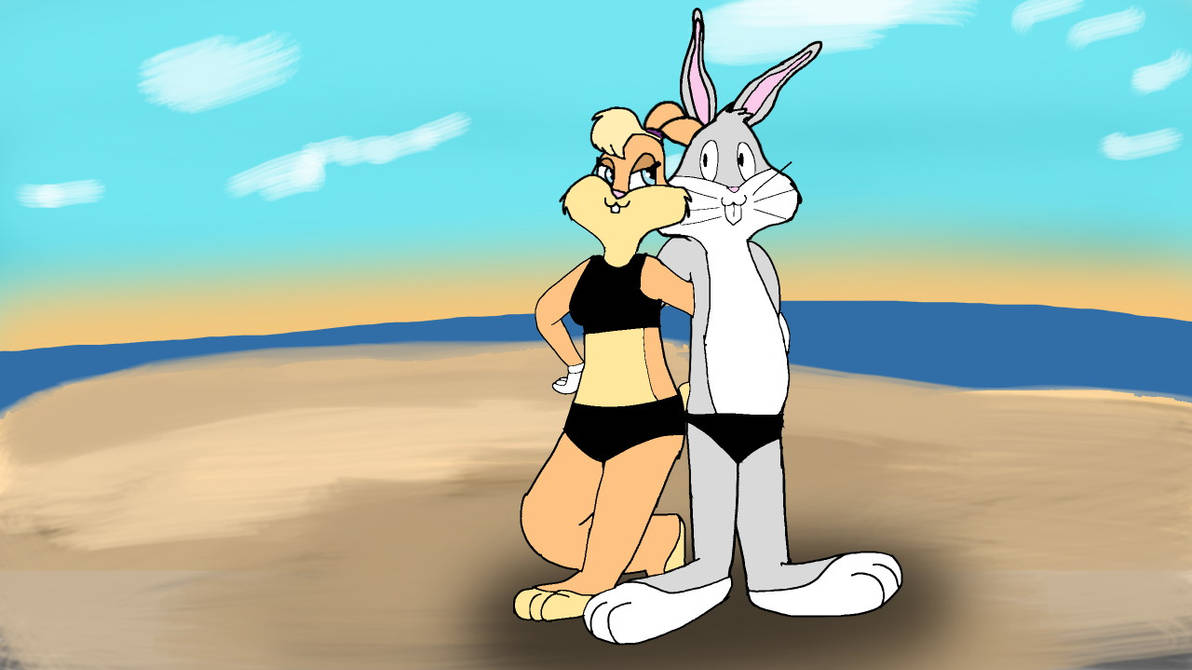 Bugs And Lola At The Beach By Erodrigu259 On Deviantart