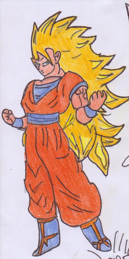 Son Goku Ssj3 Colour By Bigthetemplar On Deviantart