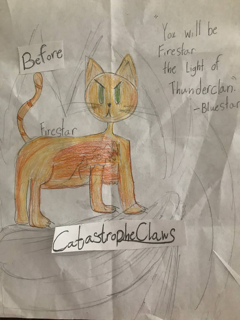 Firestar Warrior Cats By Catastropheclaws On Deviantart