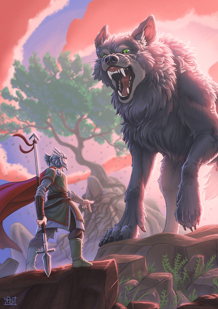 Fenrir And Tyr By Phsilvente On Deviantart