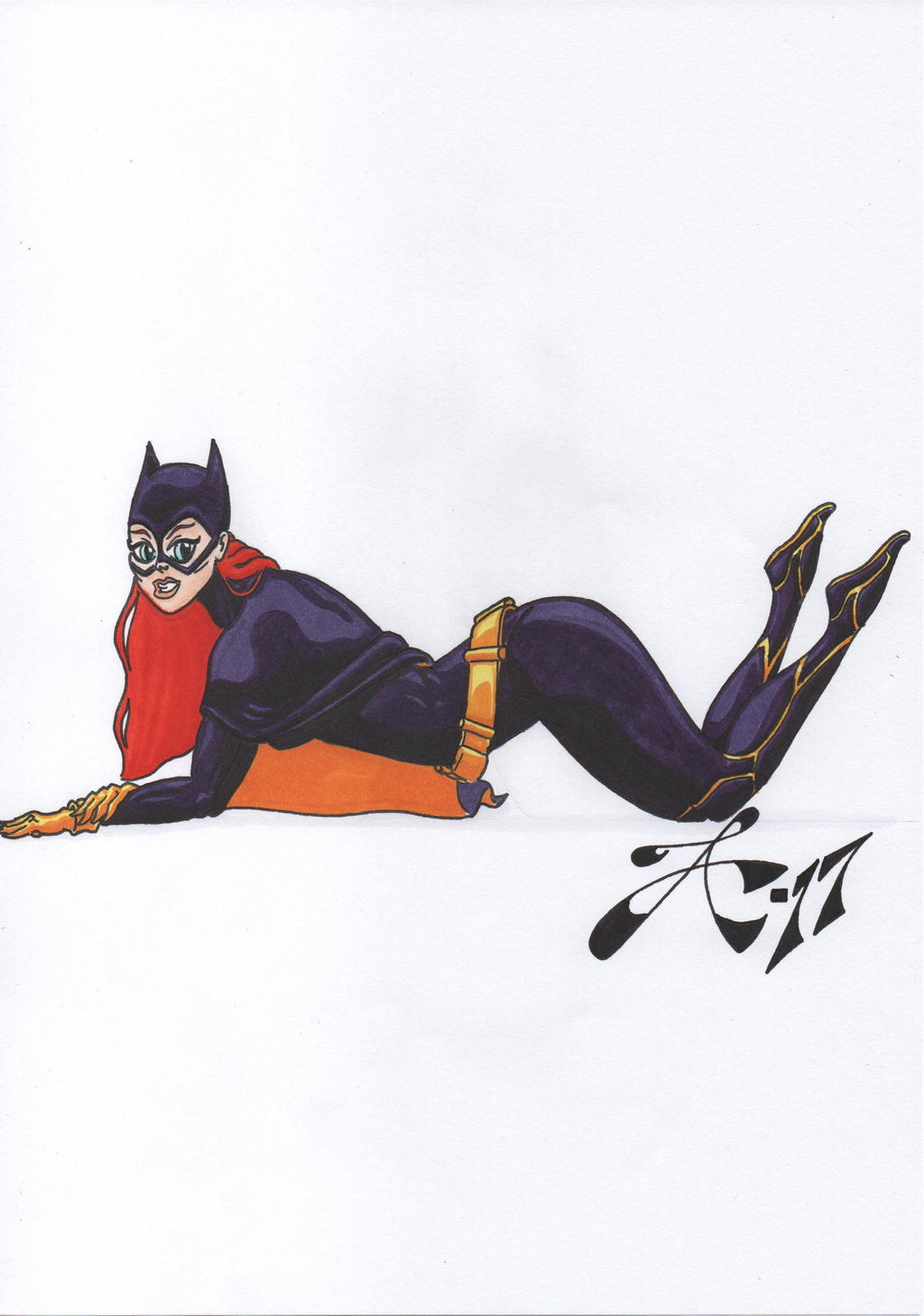 Batgirl Pinup By Arwestromen On Deviantart