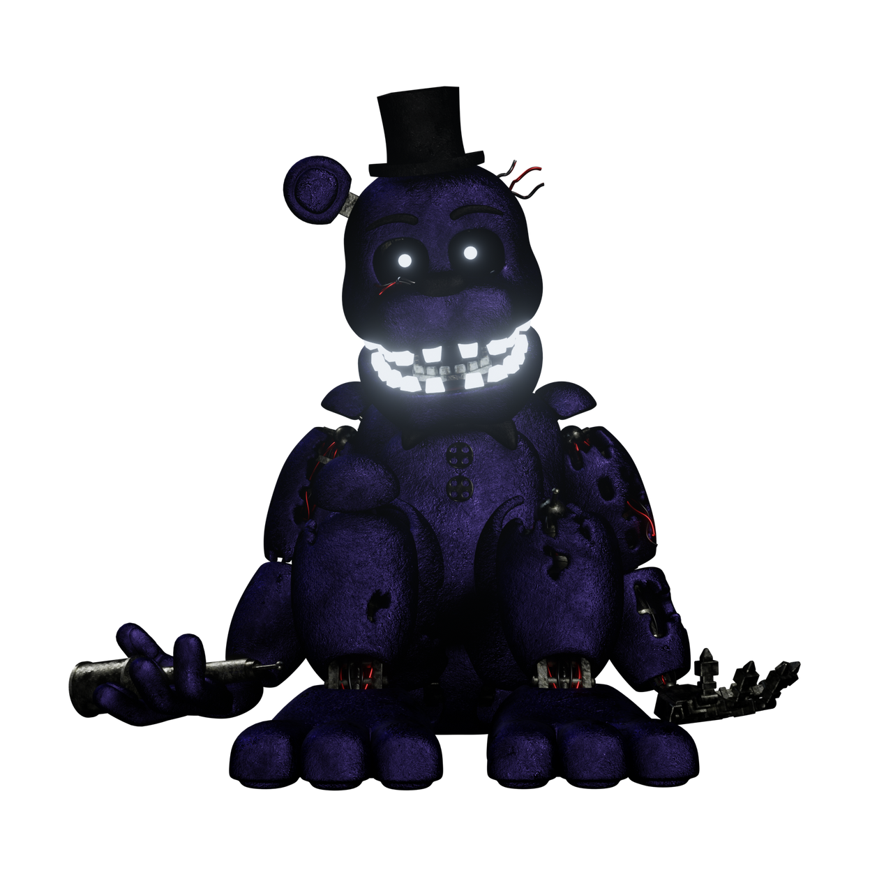 Fnaf Stylized Withered Shadow Freddy By Fnafarts32 On Deviantart