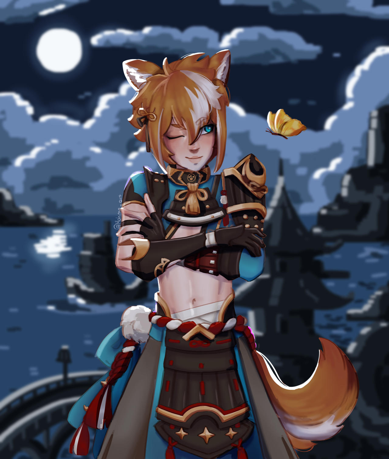Gorou Fanart By Mahimeart On Deviantart
