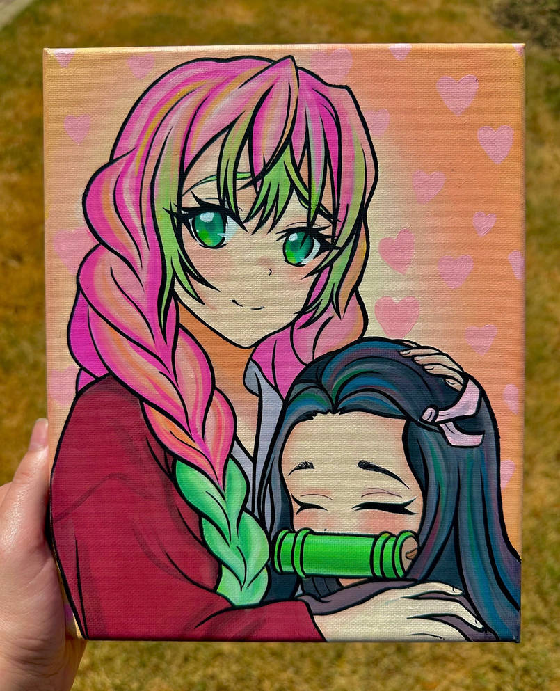 Mitsuri Nezuko By Raeofsunshineartwork On Deviantart