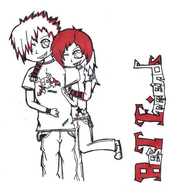 Emo Best Friends- red by XchiseaX on DeviantArt