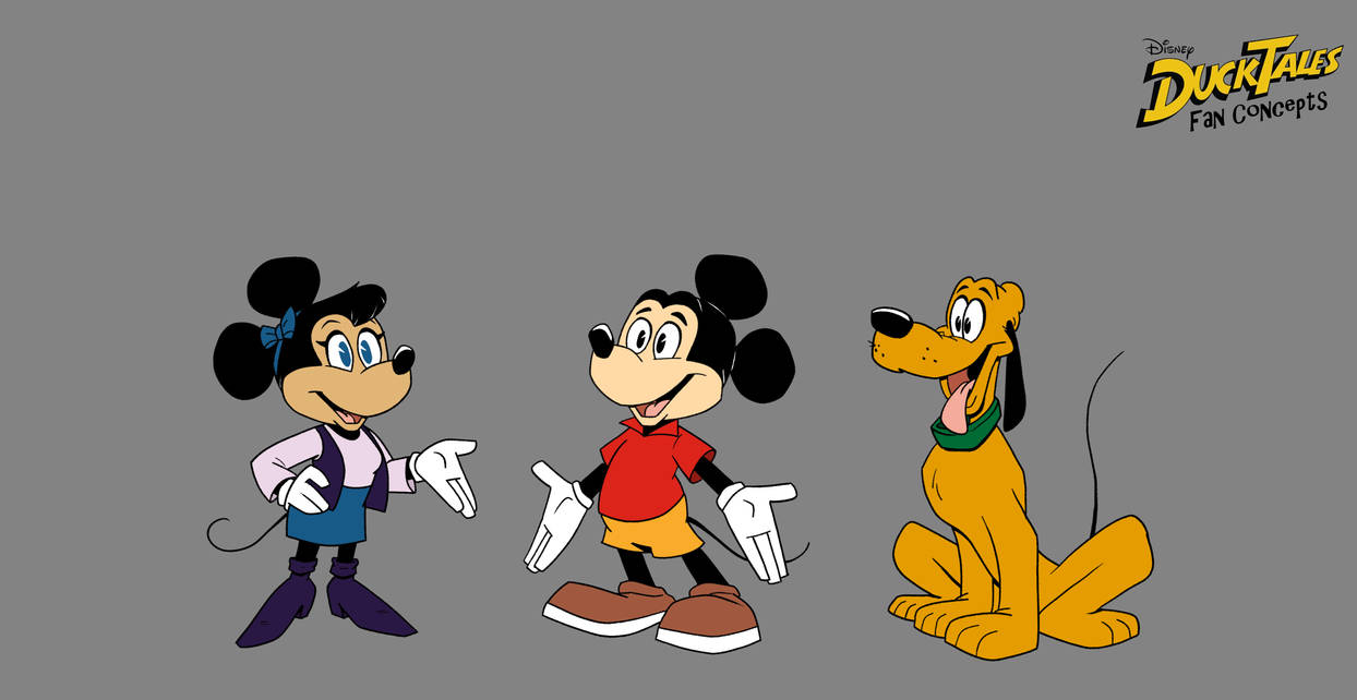 Mickey Minnie And Pluto Ducktales Reboot Version By Marcellsalek 26 On Deviantart