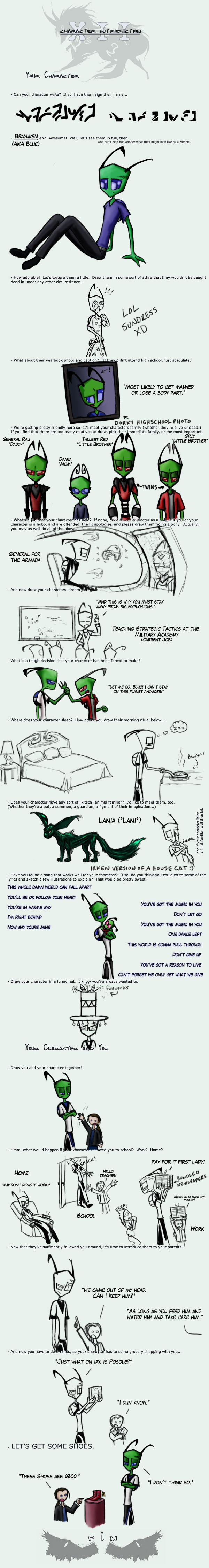 Character Meme - Blue by bluesoru on DeviantArt