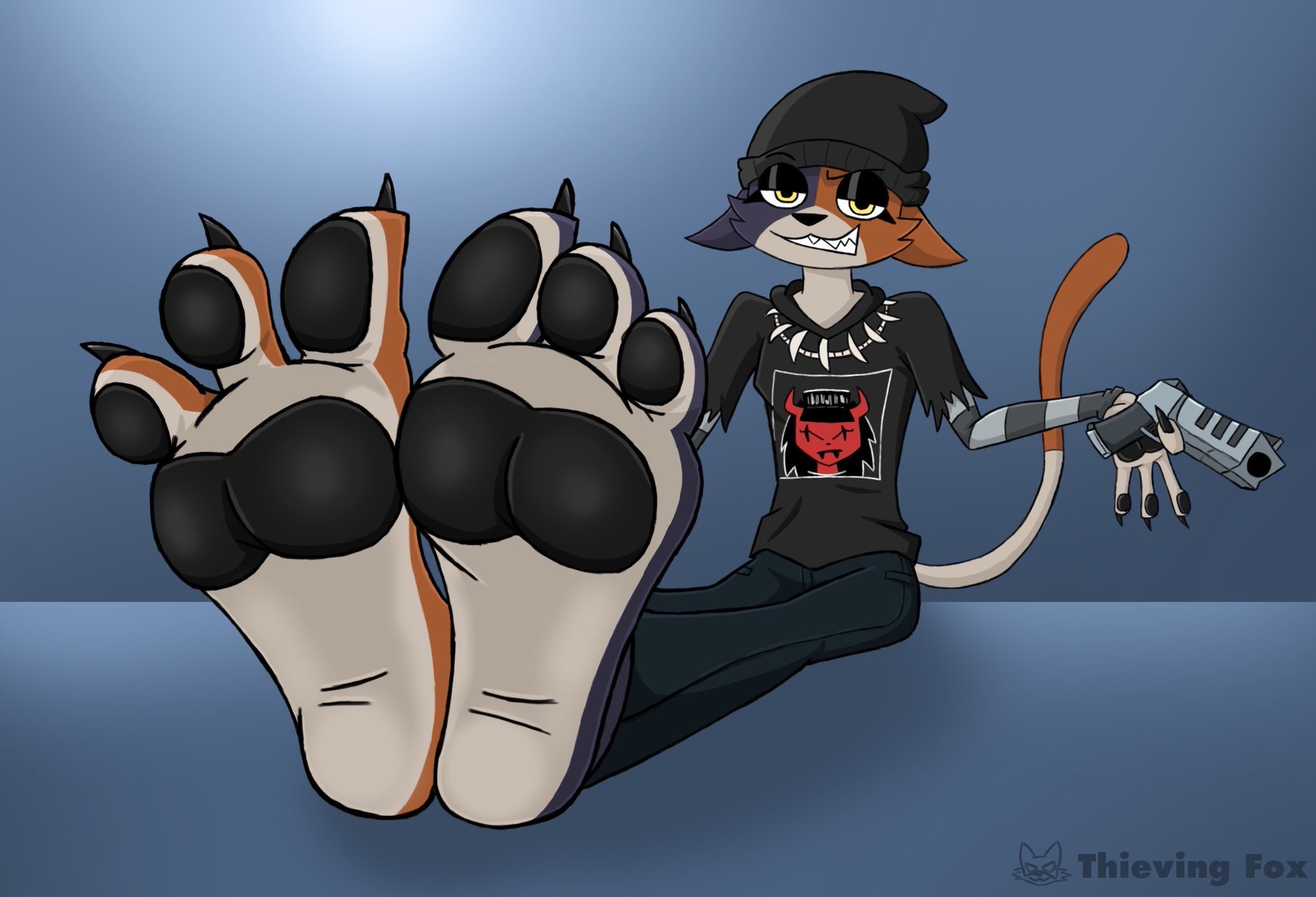 Meowskulls Massive Feetpaws By Thieving Fox On Deviantart