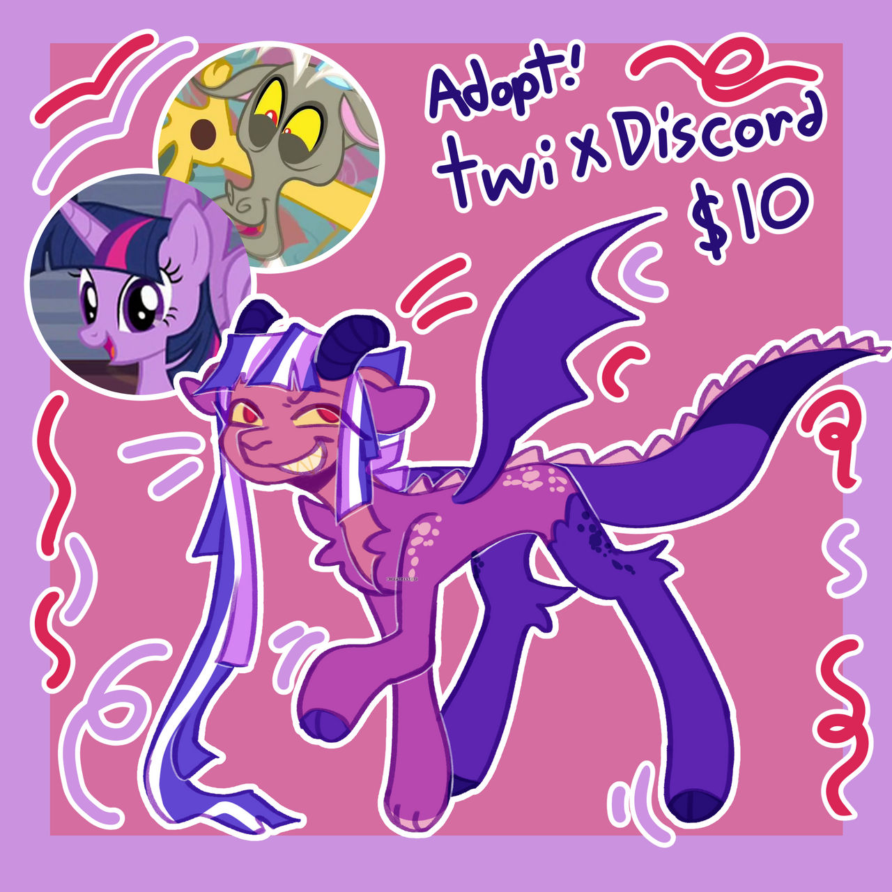 Twilight Sparkle X Discord Adopt Open By Korpsegraveyard On Deviantart