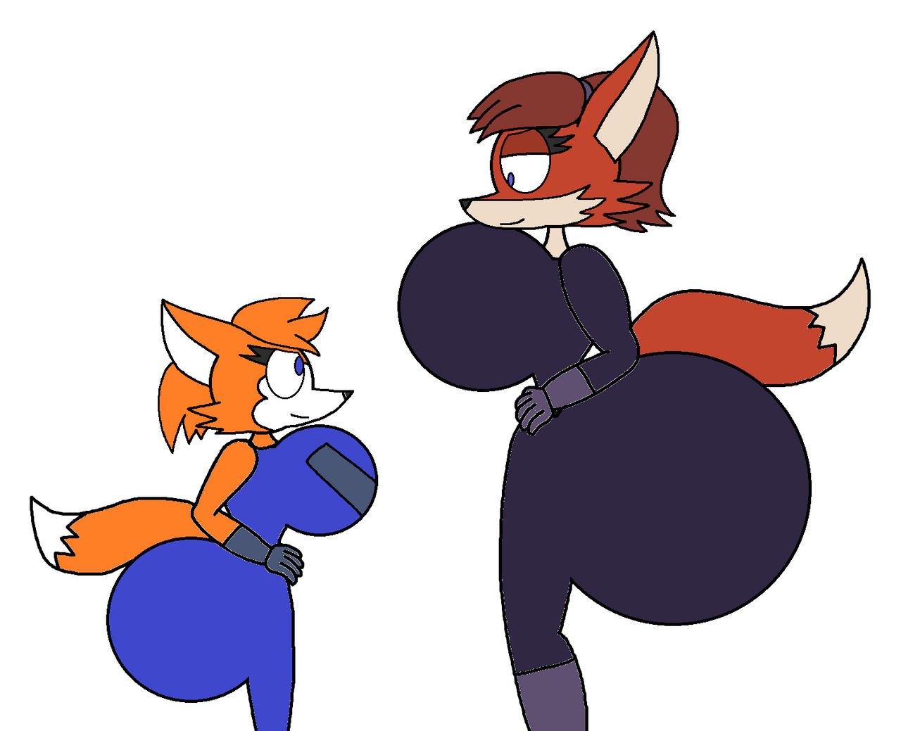 Two Hourglass Vixens By Patrickmoua2004 On Deviantart