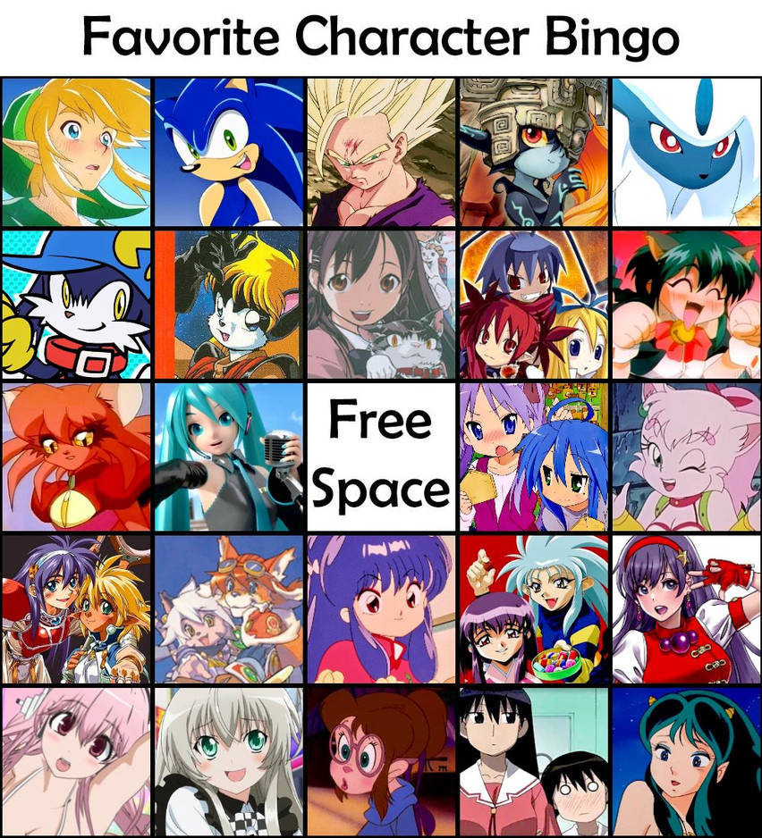 my fave character bingo! by miyabi-95 on DeviantArt my fave character bingo! by miyabi-95 on DeviantArt