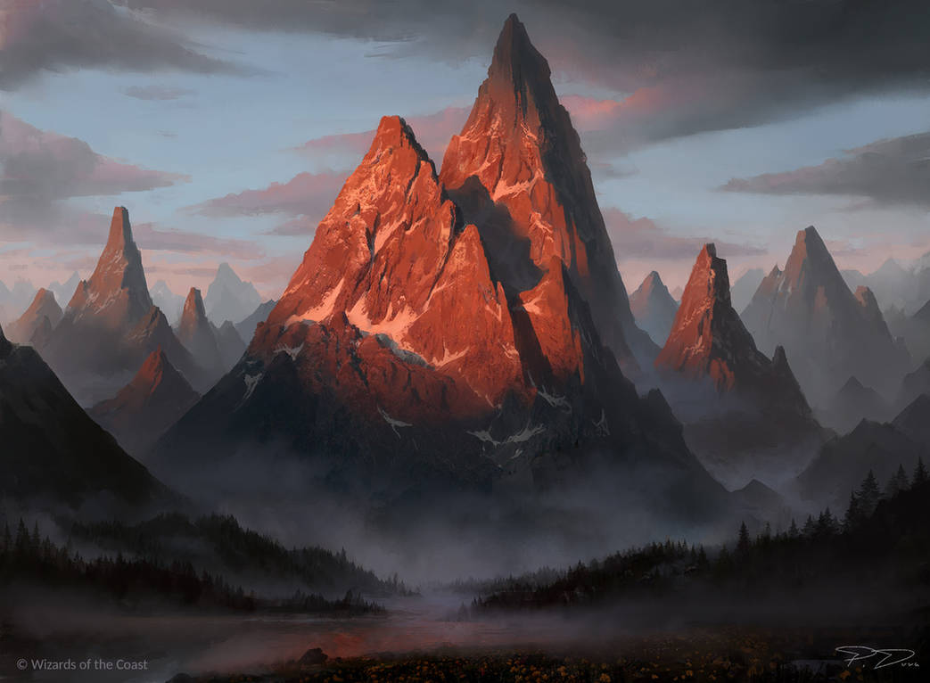 Mtg - Mountain by PiotrDura on DeviantArt Mtg - Mountain by PiotrDura on DeviantArt