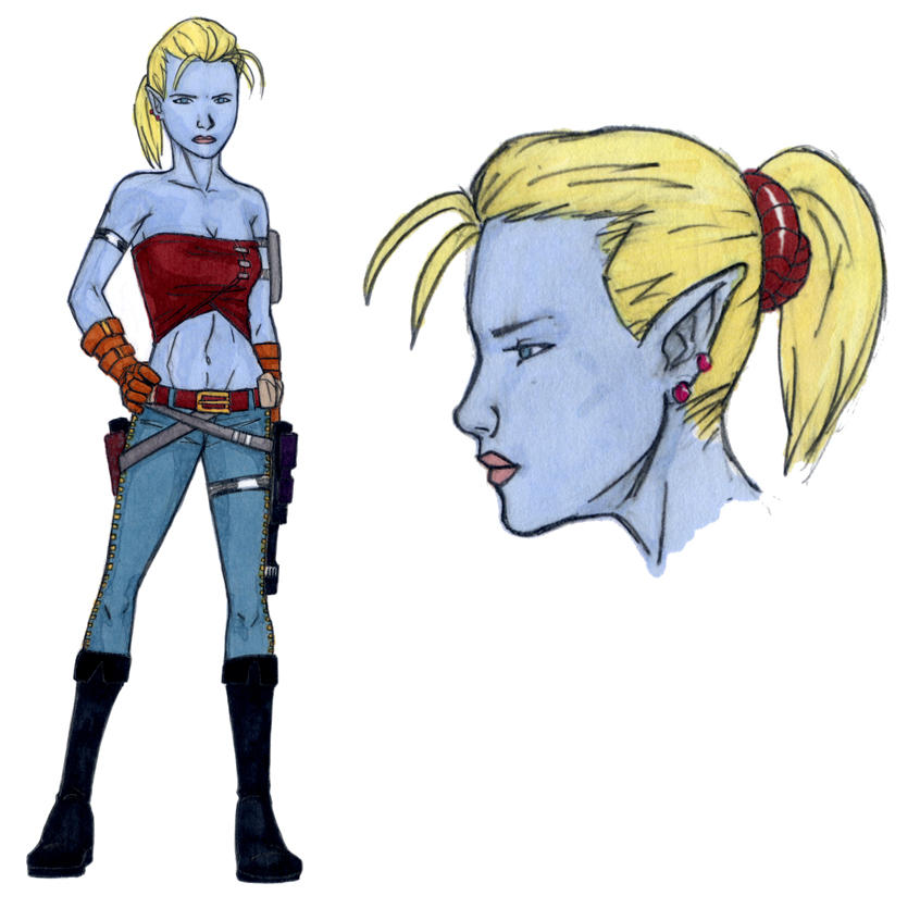 alien girl by johnny-j on DeviantArt