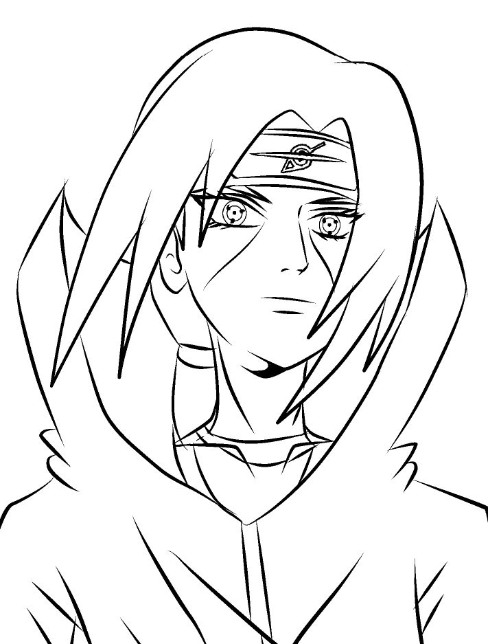 Itachi Lineart By Xxxwingxxx On Deviantart