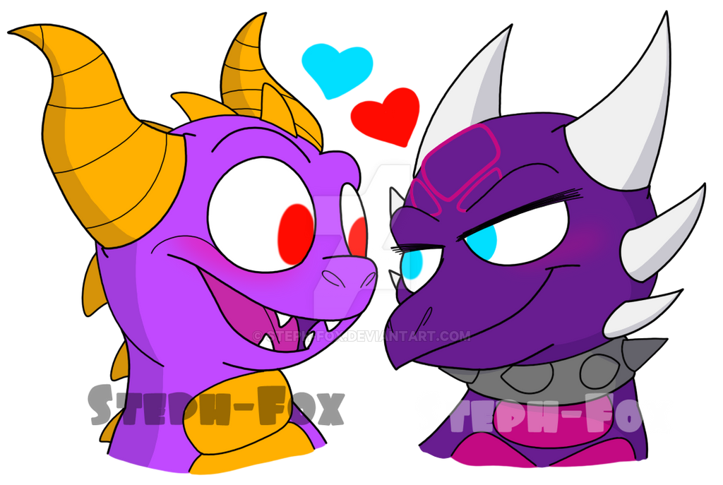 Pc Spyro X Cynder By Steph Fox On Deviantart