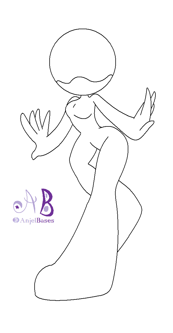 Female Sonic Base 19 By Anjelbases On Deviantart