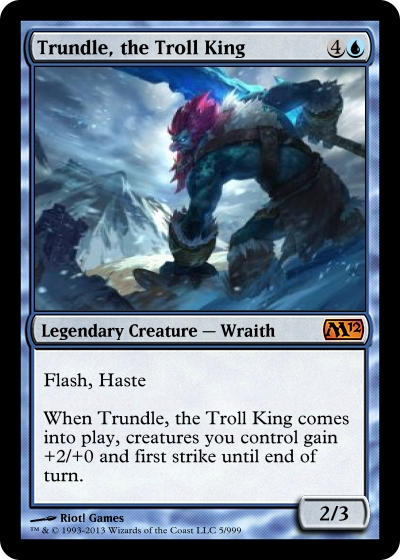 Mtg Trundle The Troll King By Elianwonderhart On Deviantart