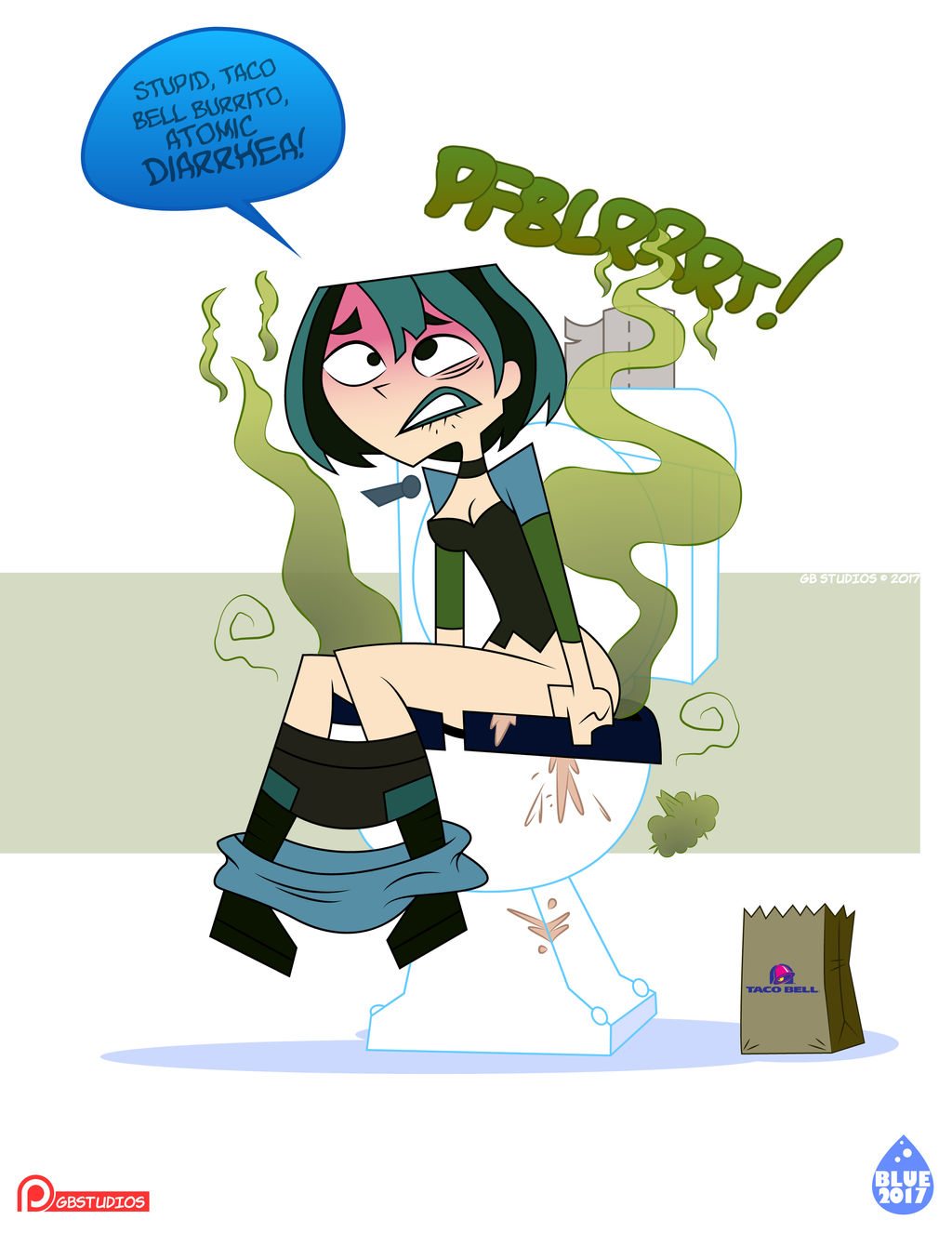 Feb2017 Color Job 10 Gwen Farting By Dablueguy On Deviantart