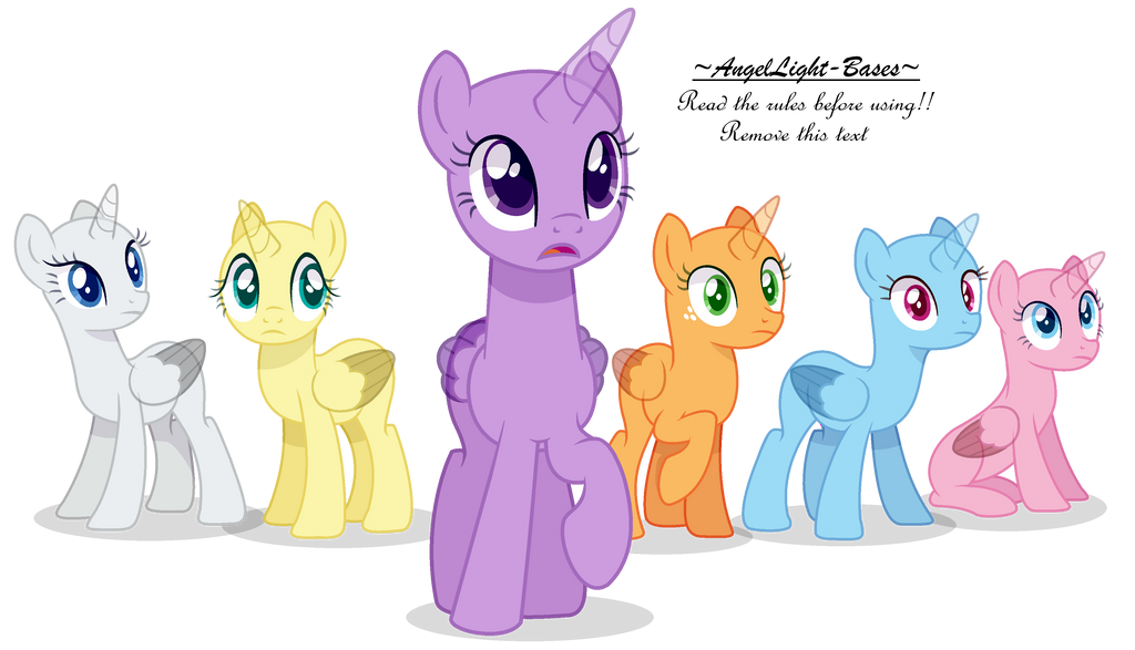 Mlp Fim Base Nr154 By Angellight Bases On Deviantart