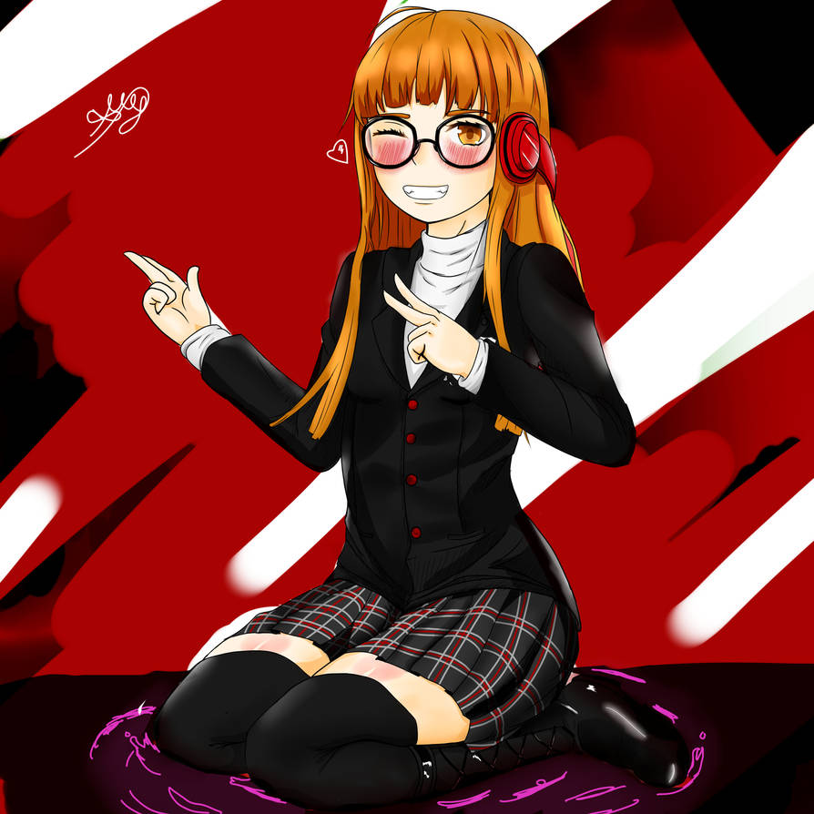 Futaba With Shujin Uniform By Megayecagaa On Deviantart