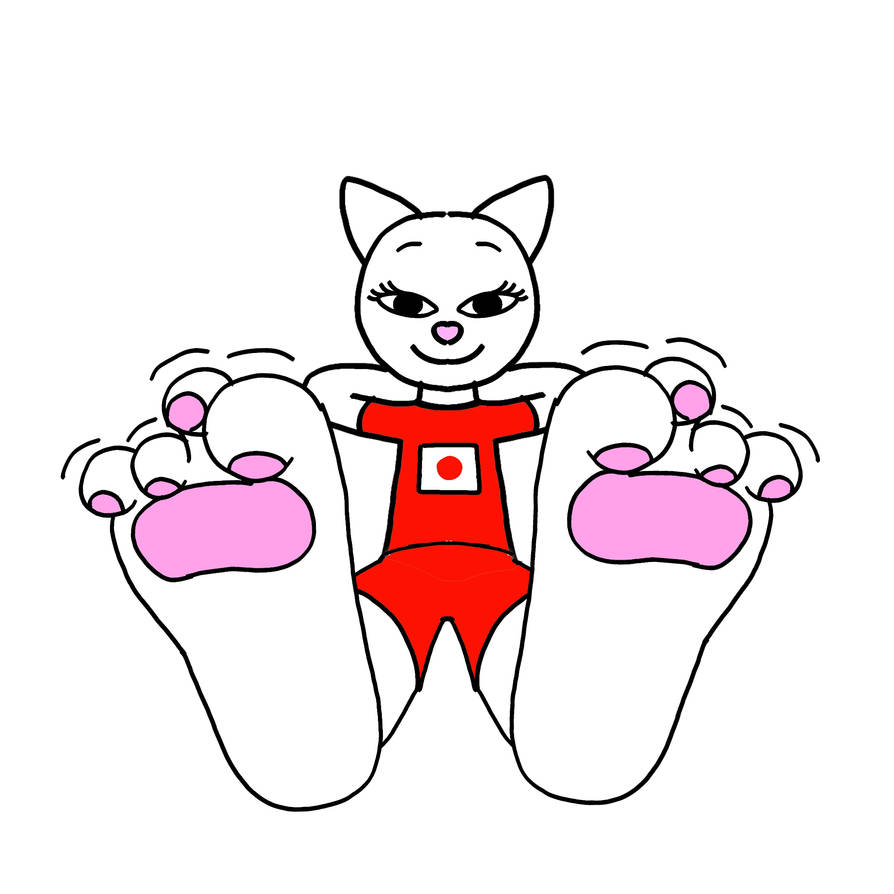 Japanese Cat Feet Tease By Maxkadykov On Deviantart