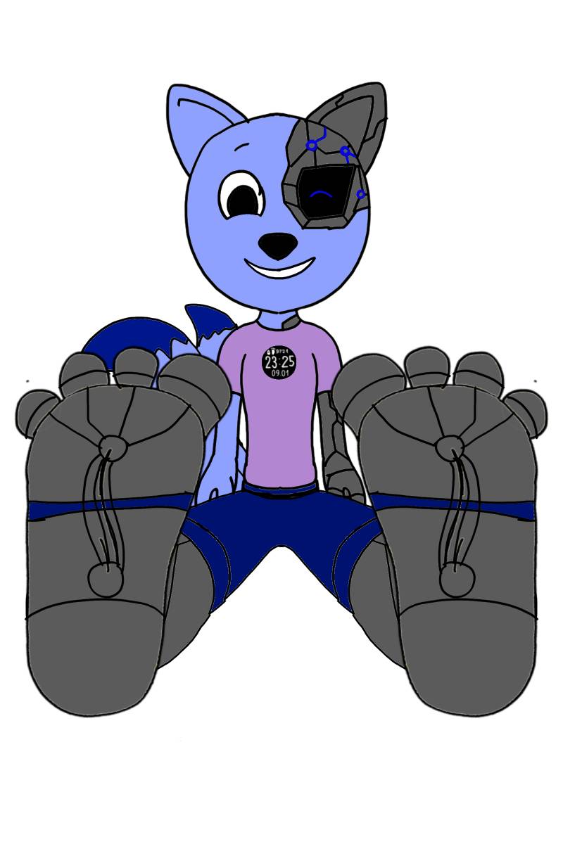 Daniels Cyborg Feet Tease By Maxthecyanbird On Deviantart