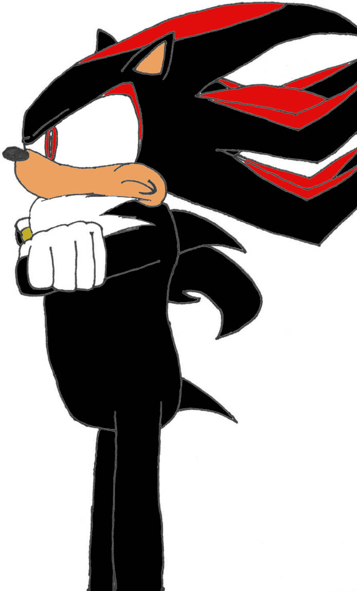 Shadow staring off into space by ProjectHyrule on DeviantArt