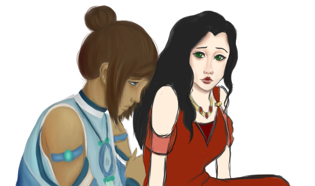 Korra And Asami Wip By Littleschoki On Deviantart