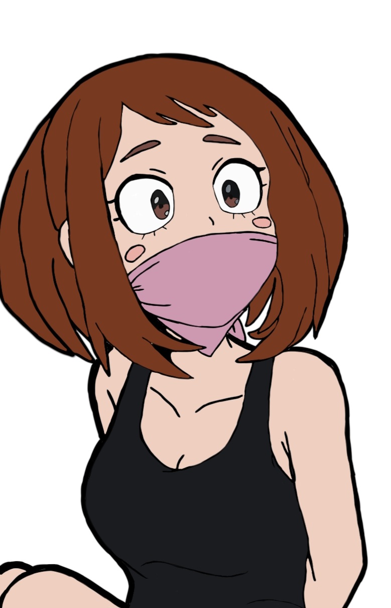 Ochako Uraraka Damsel And Tied Up By Cellbuzer On Deviantart