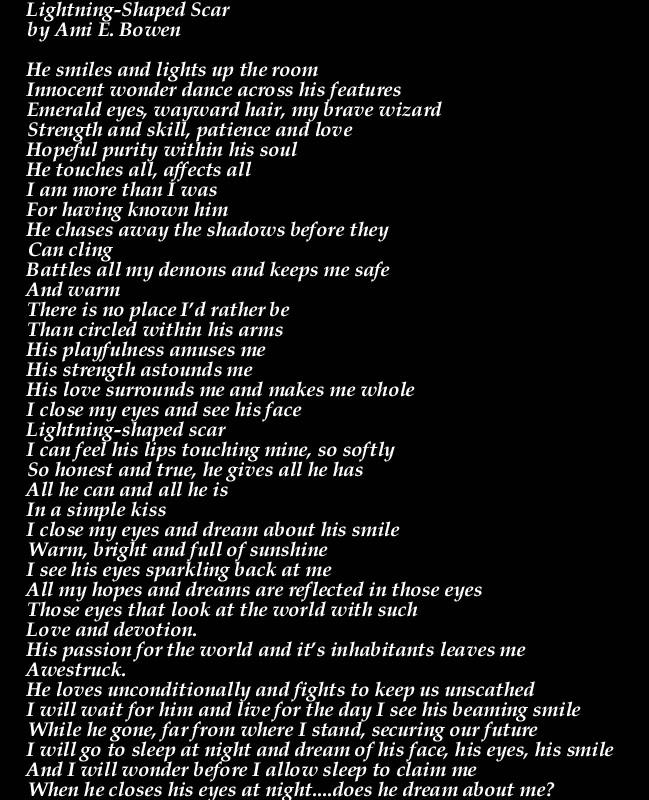 Lightning-Shaped Scar by stalking-severus on DeviantArt