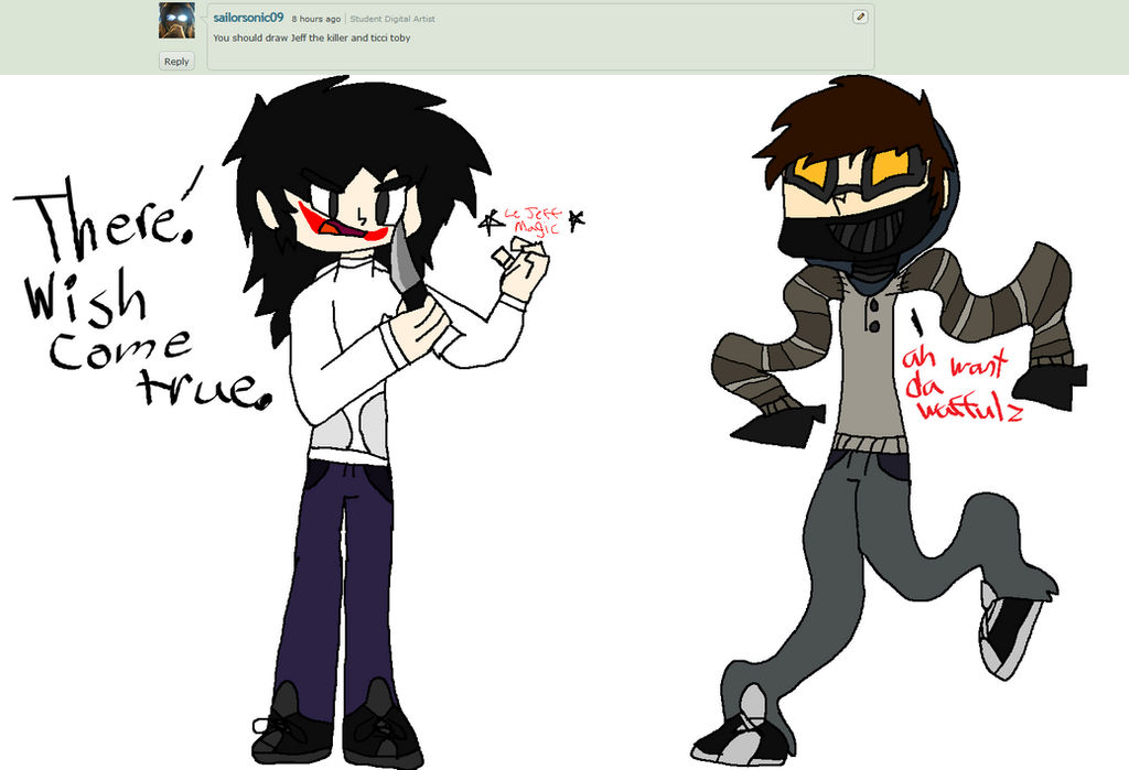 Jeff And Toby By Gammanullzero On Deviantart