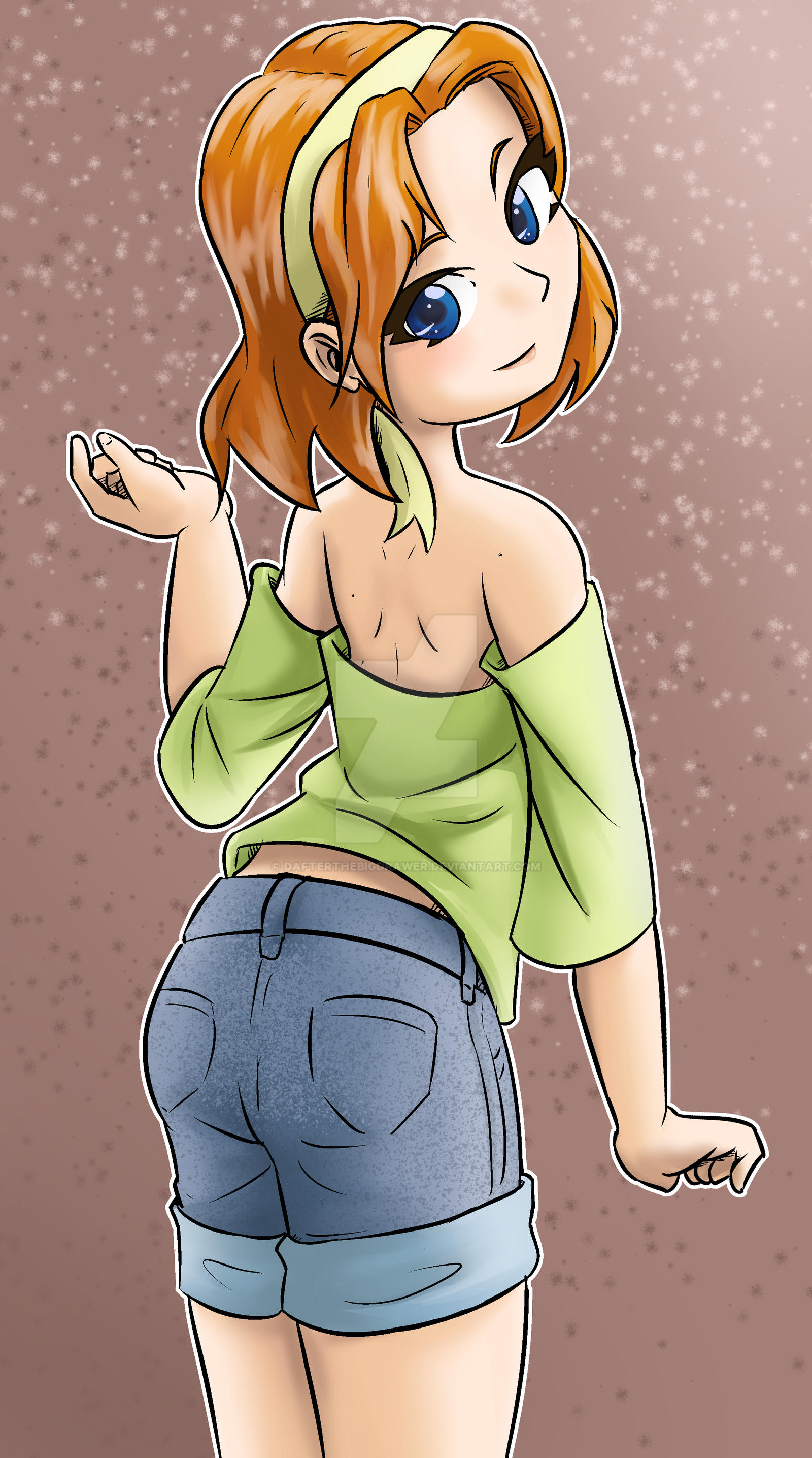 Anime Ginger Girl By Dafterthebigdrawer On Deviantart