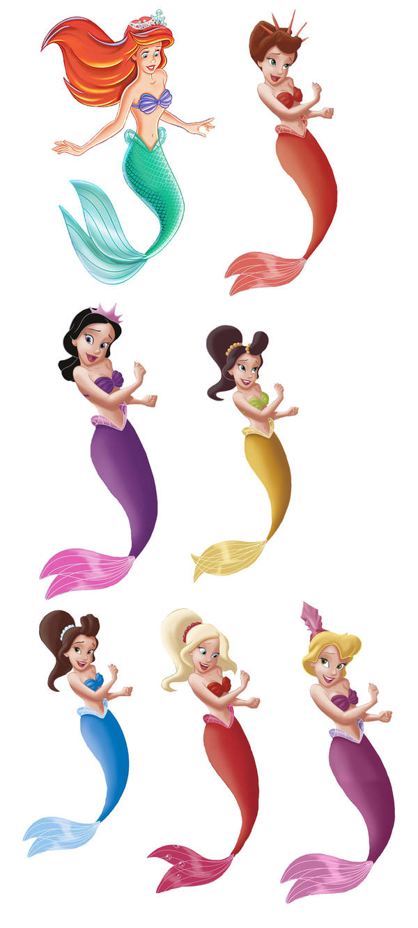 Mermaid Princesses Of Atlantica Version 2 By Mermaidlover1992 On Deviantart